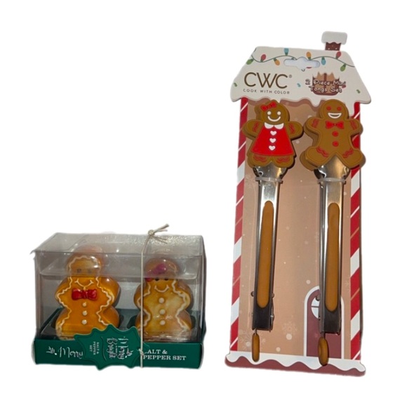 Kitchen | Salt And Pepper Shakers And Mini Tongs Set | Poshmark